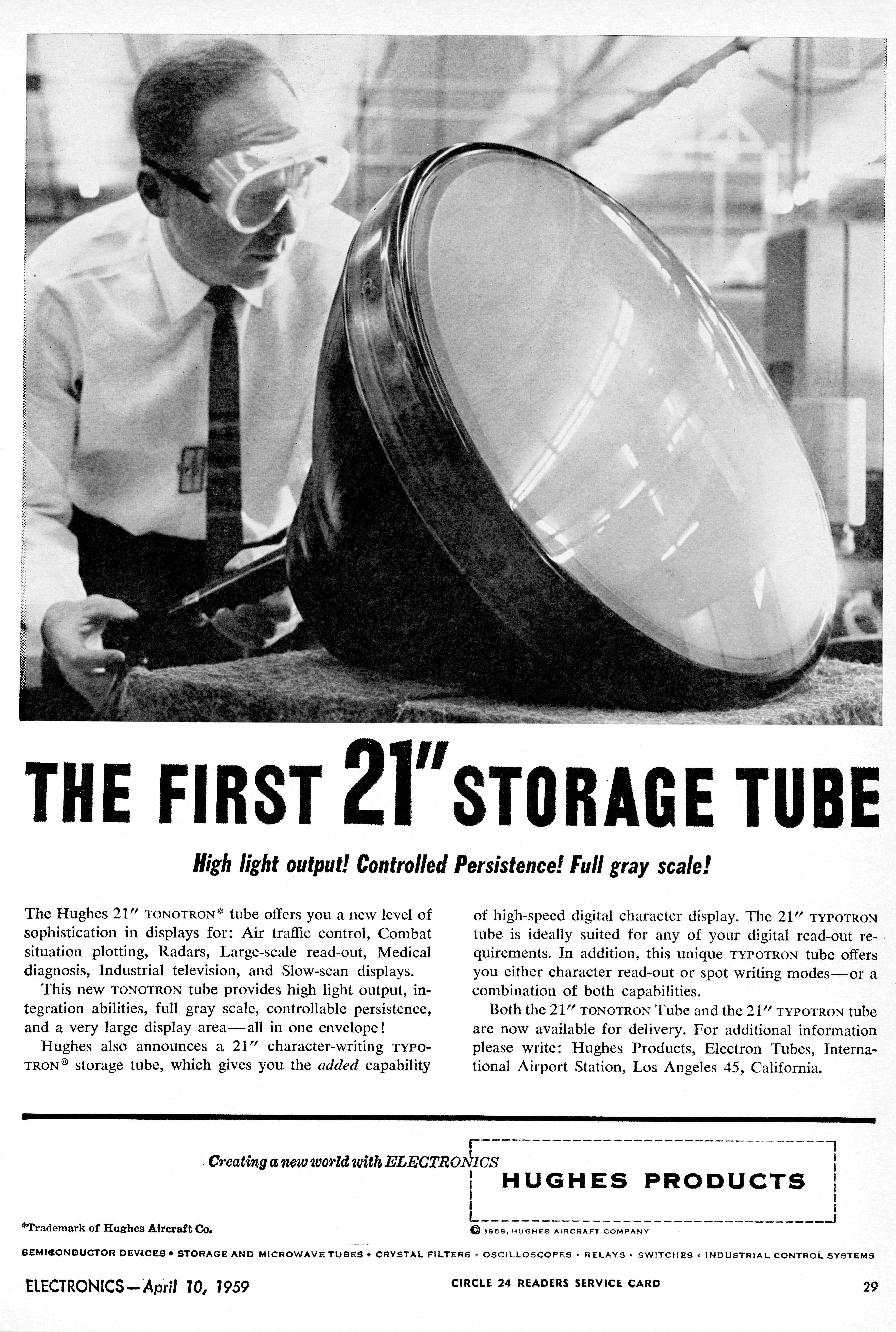 The RCA Selectron -- VTP / Hughes Direct View Storage Tube Reprints