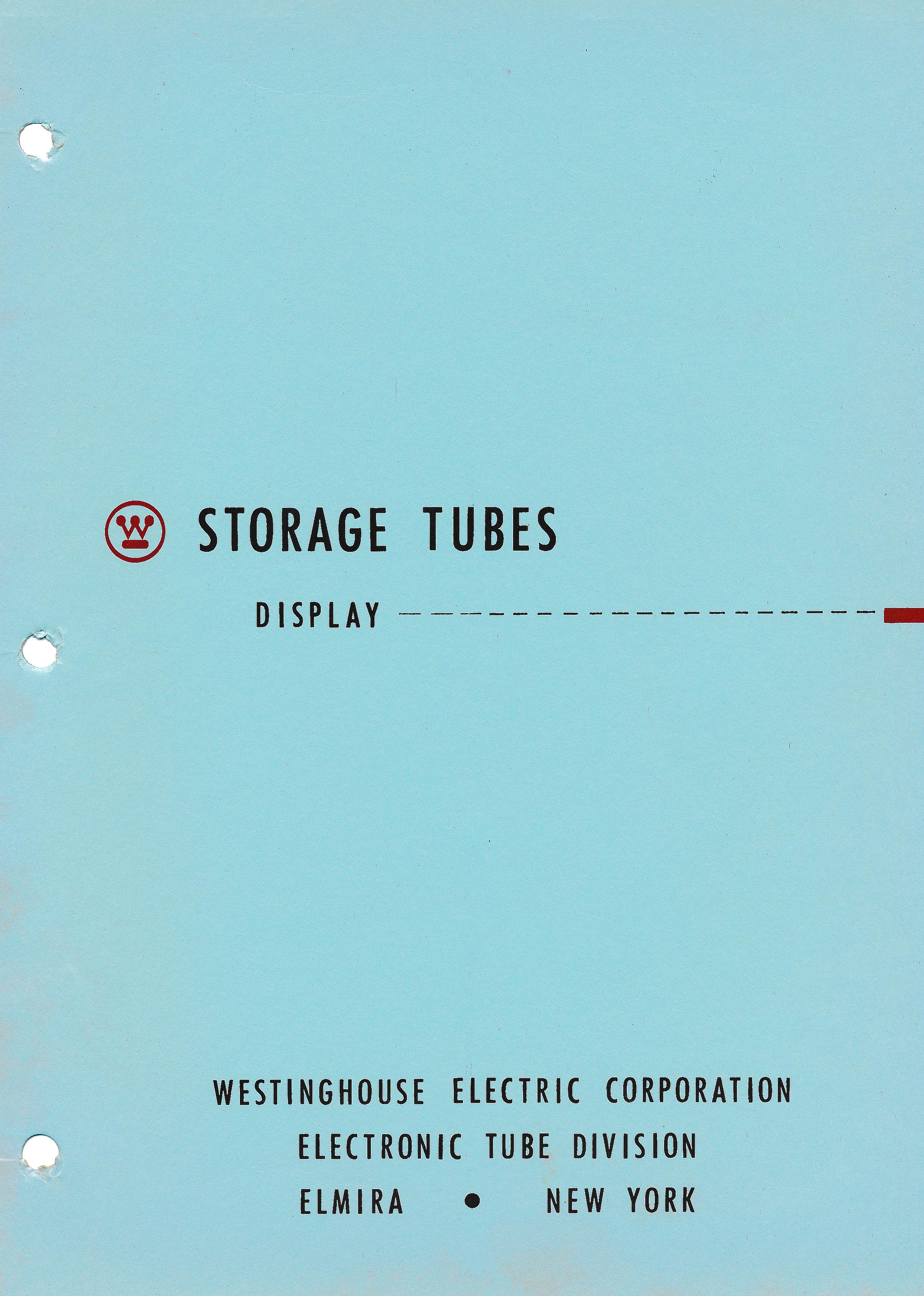 The RCA Selectron -- Direct View Storage Tube Reprints